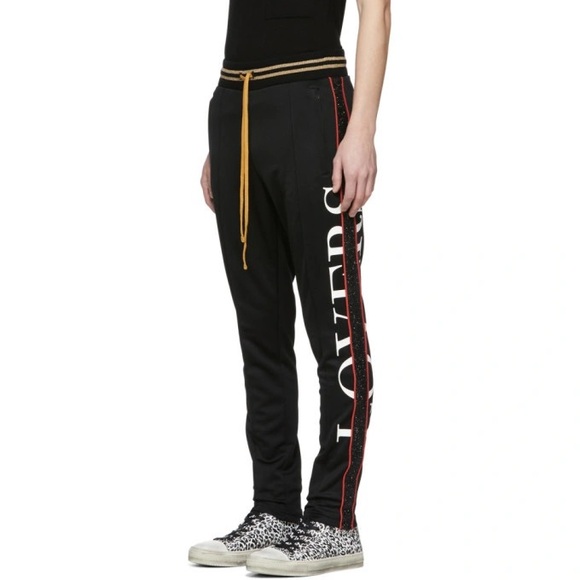 AMIRI | Pants | Amiri Black Lovers Track Pants Size Small 75 | Poshmark
